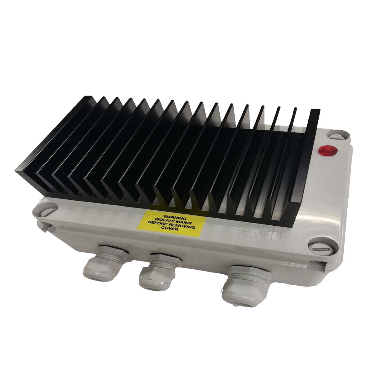 Expandable 9kW infrared heating 3 zone control system.