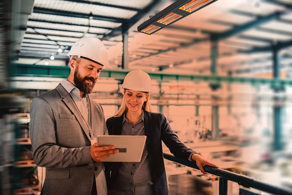 Shadow 6kW Horizontal Industrial Infrared Heater - Shadow Industrial